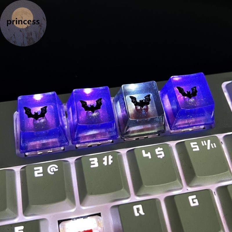Princes 1Pcs Halloween Cap Bat Spider Ghost Key Cap Personalized Resin ...