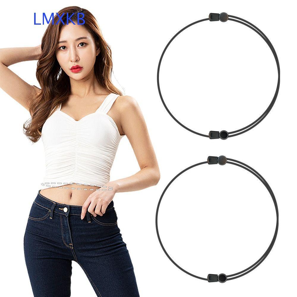LMXKB Crop Tuck Band, Elastic Strap Black Crop Top Strap, Adjustable ...
