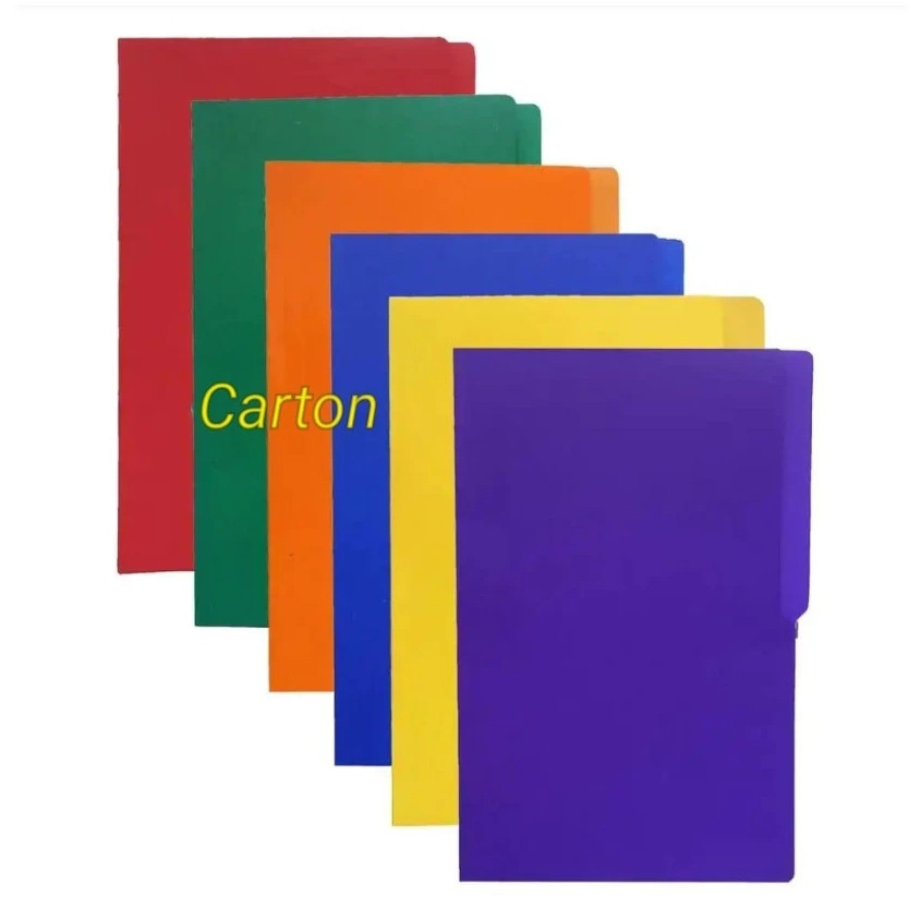CARTON FOLDER School supplies Long file folder per piece by color(for ...