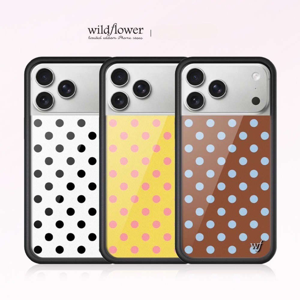 Polka Dots Wildflower Retro Style Phone Case For iPhone 17Air 17 12 13 ...