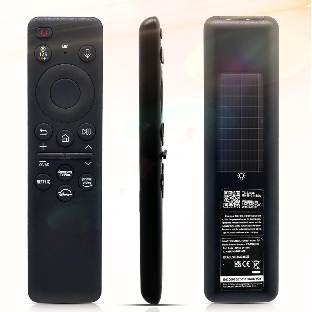 BN59-01455A Solar Voice Remote,with Bluetooth Rechargeable Solar Cell ...