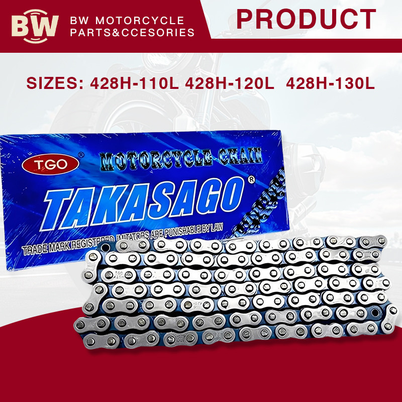Takasago Chain 428H 110L 120L 130L Universal Motorcycle Drive Chain Kit ...