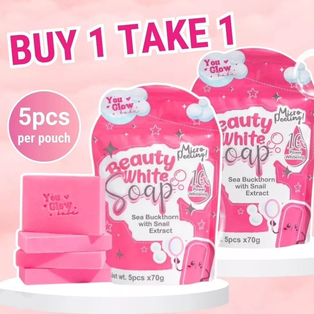 BUY 1 TAKE 1 BEAUTY WHITE SOAP Micro Peeling 10x Power Whitening 5PCS ...