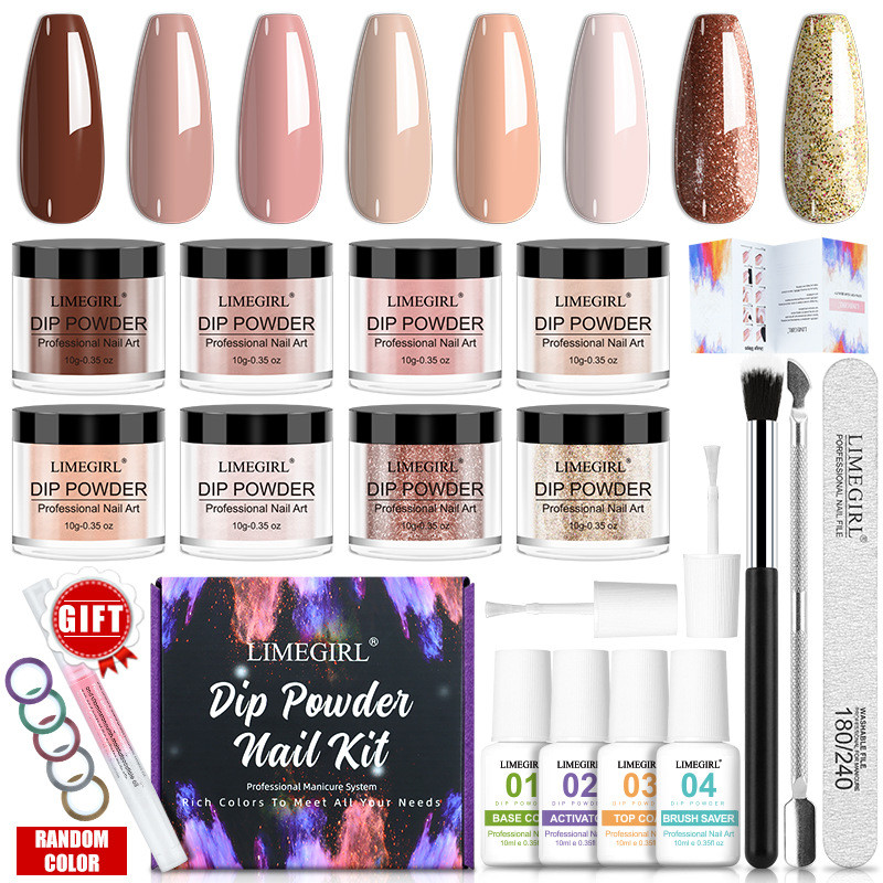 Hot Sale Nail Dipping Powder Set Dip Powder Nail Kit Nail Glitter Color ...