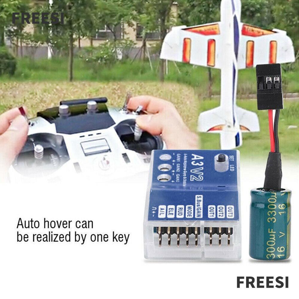 FREESI Flight Controller, Lightweight A3 V2 Gyro Stabilizer, Low-Noise ...