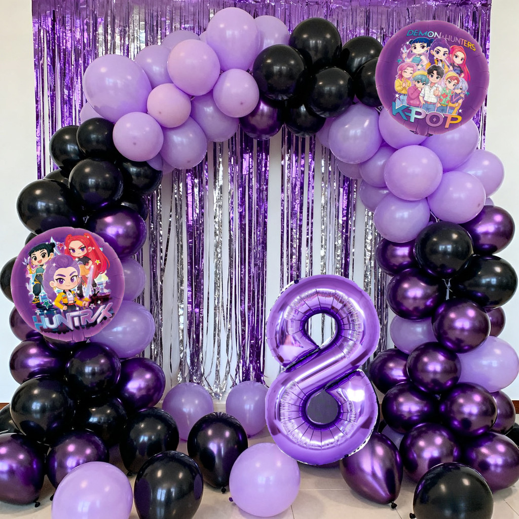 Birthday decoration set balloon Demon Hunters Party needs Baby Shower ...