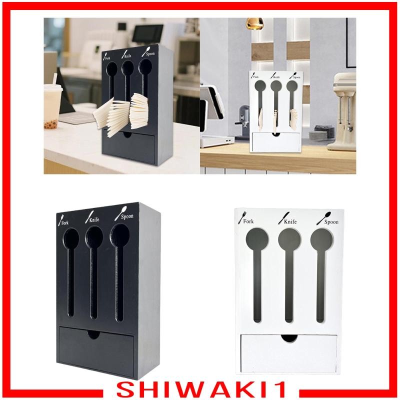 [Shiwaki1] Wooden Cutlery Organizer, Commercial Utensil Holder, Kitchen ...