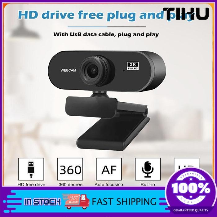 Full HD Webcam for PC Laptop Desktop 2K Full HD Video USB Web Camera ...
