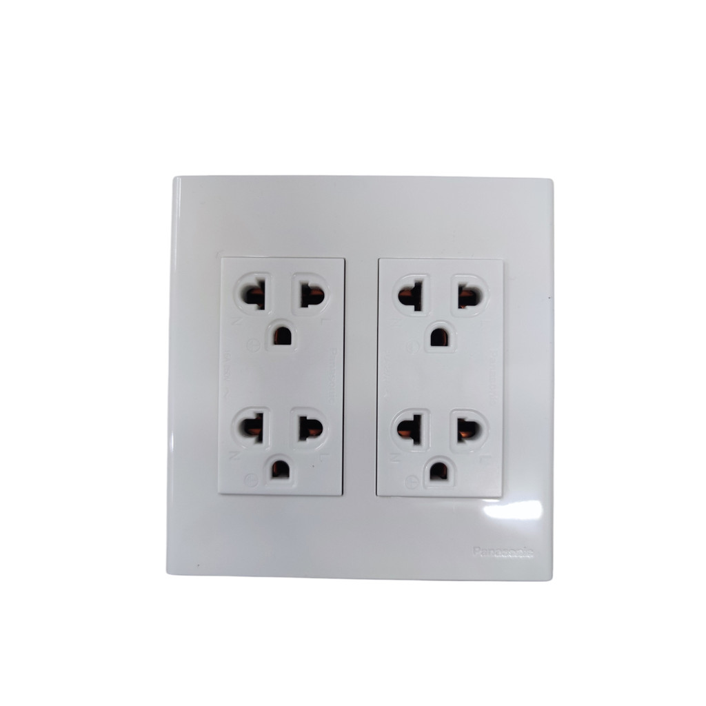 Panasonic 4 Gang Universal Outlet with Ground 16A 250V WEG6806 ...