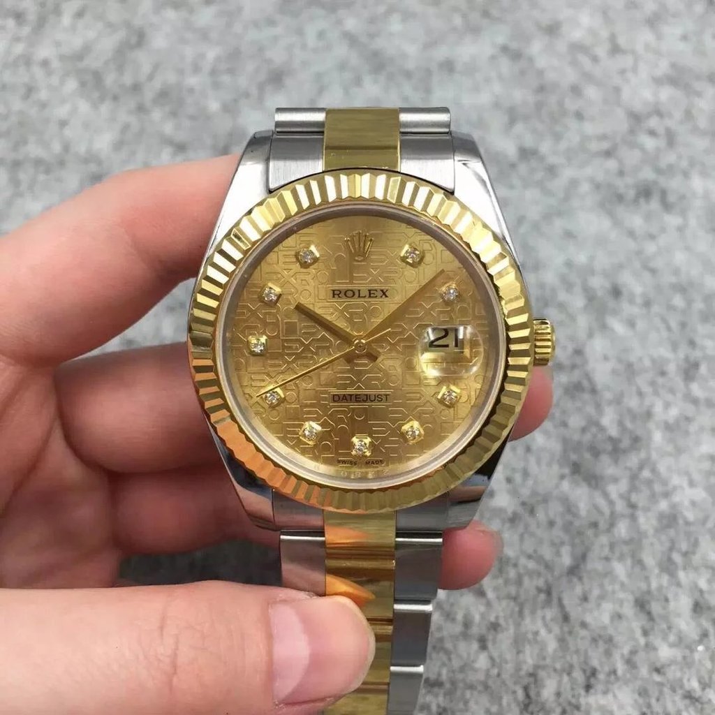 ROLEX Evergreen Factory Produced Gold-Clad Log Series Watch 41mm ...