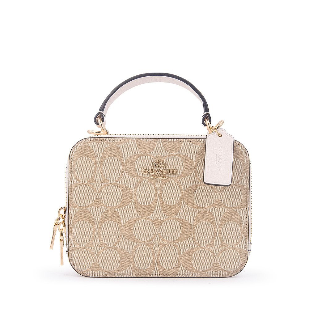 US Direct Mail COACH COACH Ladies 22 New Style Double C Pattern Square ...