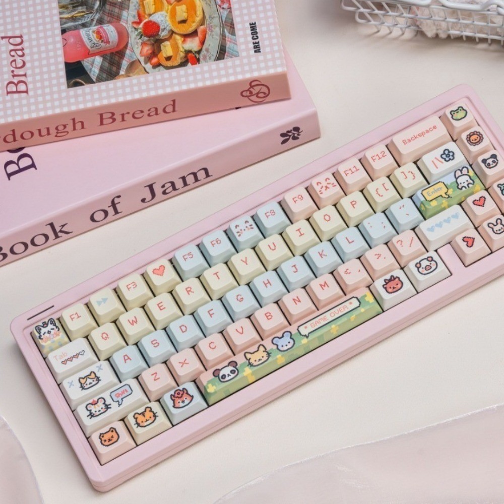 Pixel Paradise Keycaps Cherry / MOA Profile 95 118 Keys PBT Dye ...