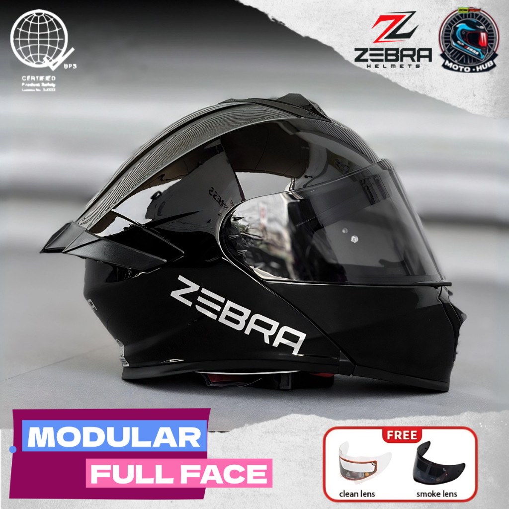 ZEBRA A113 Ritzy Modular Helmet Full Face Motorcycle Helmet For Men And ...