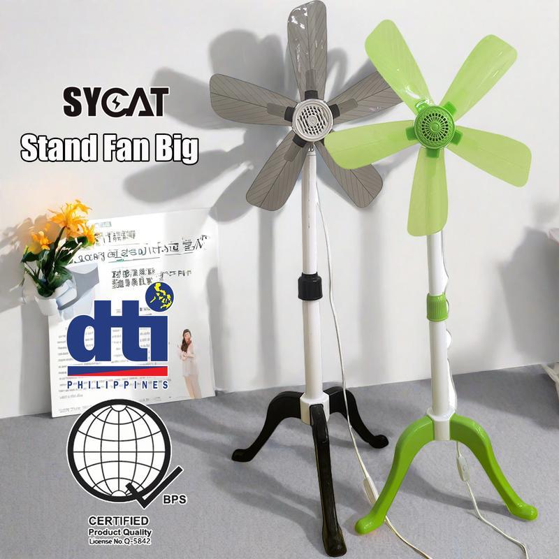 SYCAT 23W 5 Blades Stand Fan Family Electric Stand Fan Sale Fan Floor ...