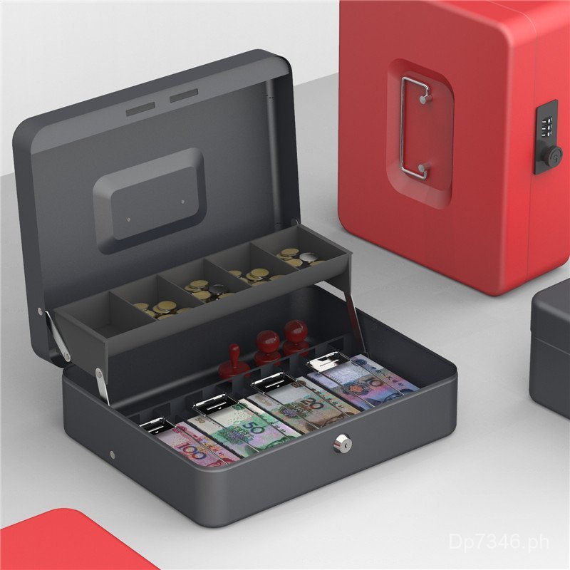 Double-Layer Storage Box Password Metal Coin Vault Cash Savings Box ...