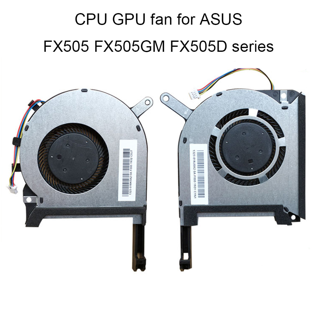 Laptop CPU GPU Cooling Fans For ASUS Rog Strix FX505 FX505G FX505GE ...
