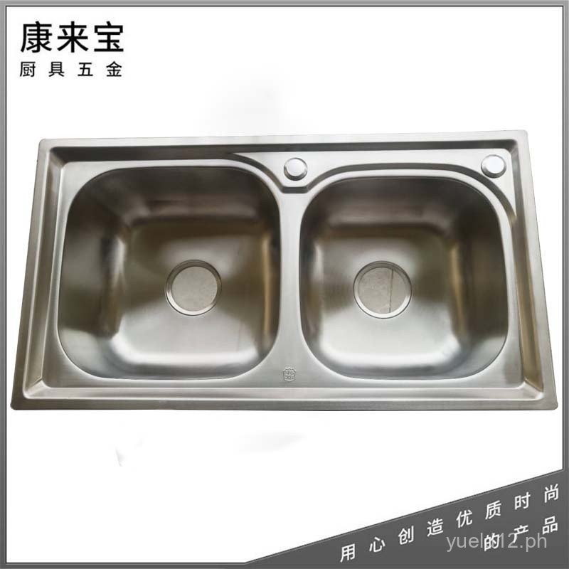 Brushed Finish Kitchen Sink304Stainless Steel Double Sink Basin ...