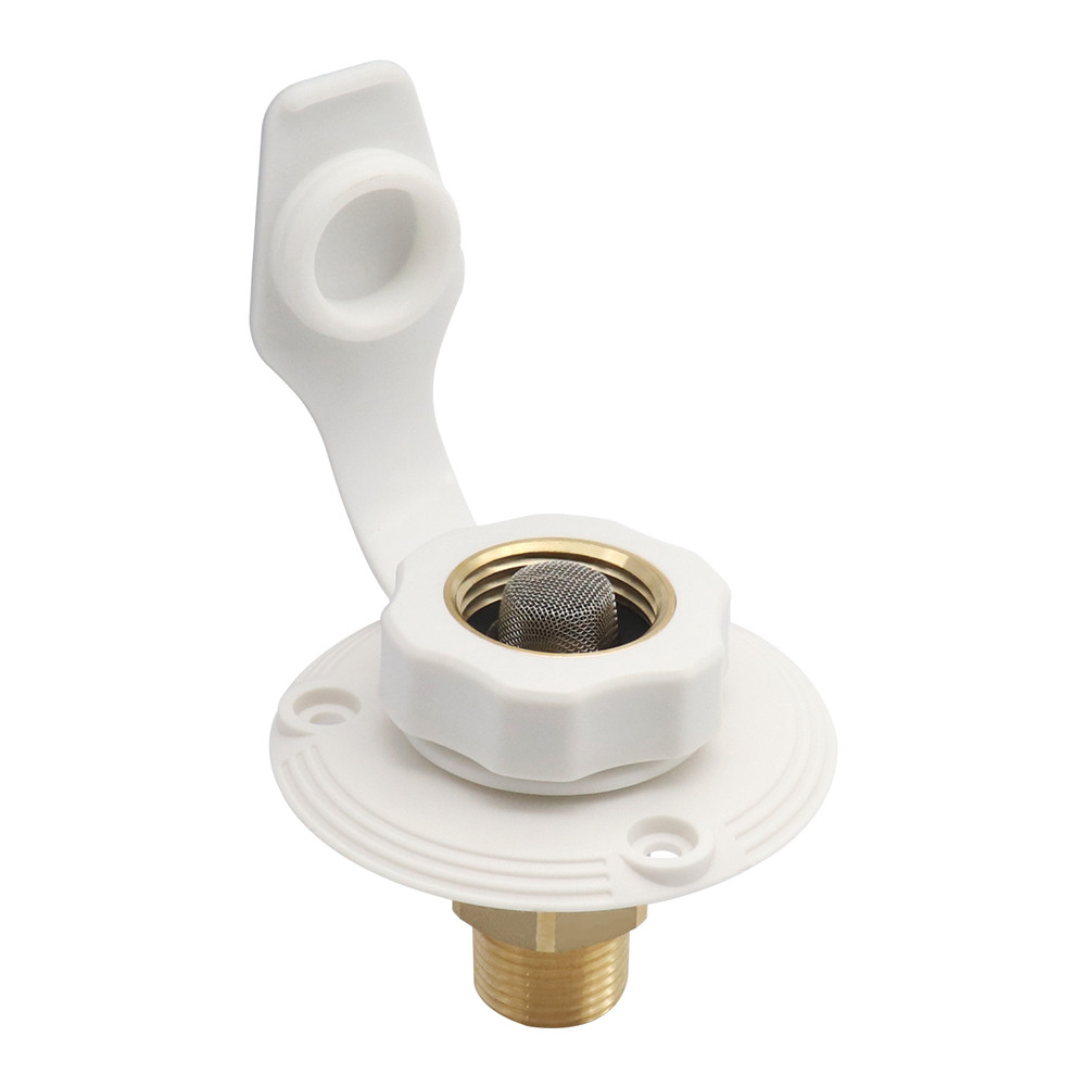 RV Water Inlet 3/4 NH Female To 1/2 NPT Male RV City Water Fill Inlet ...