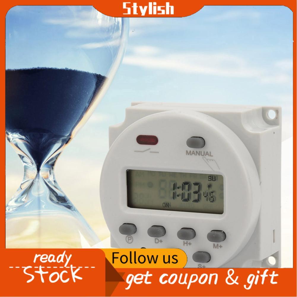 stylish365 Mini Programmable Timer Switch 1 Second to 168 Hours ...