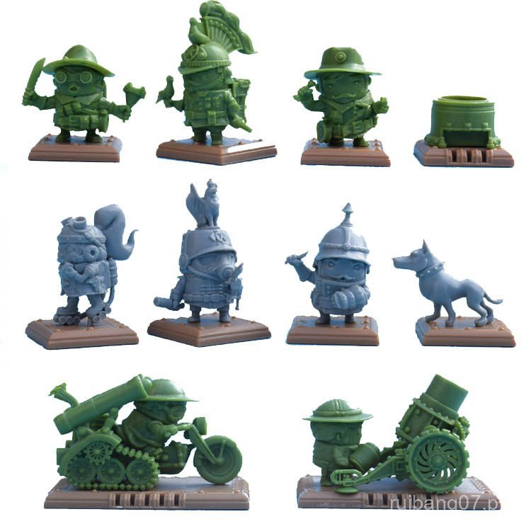 The Rivet War Cartoon Characters Board Game Battle Chess RPG Pieces ...
