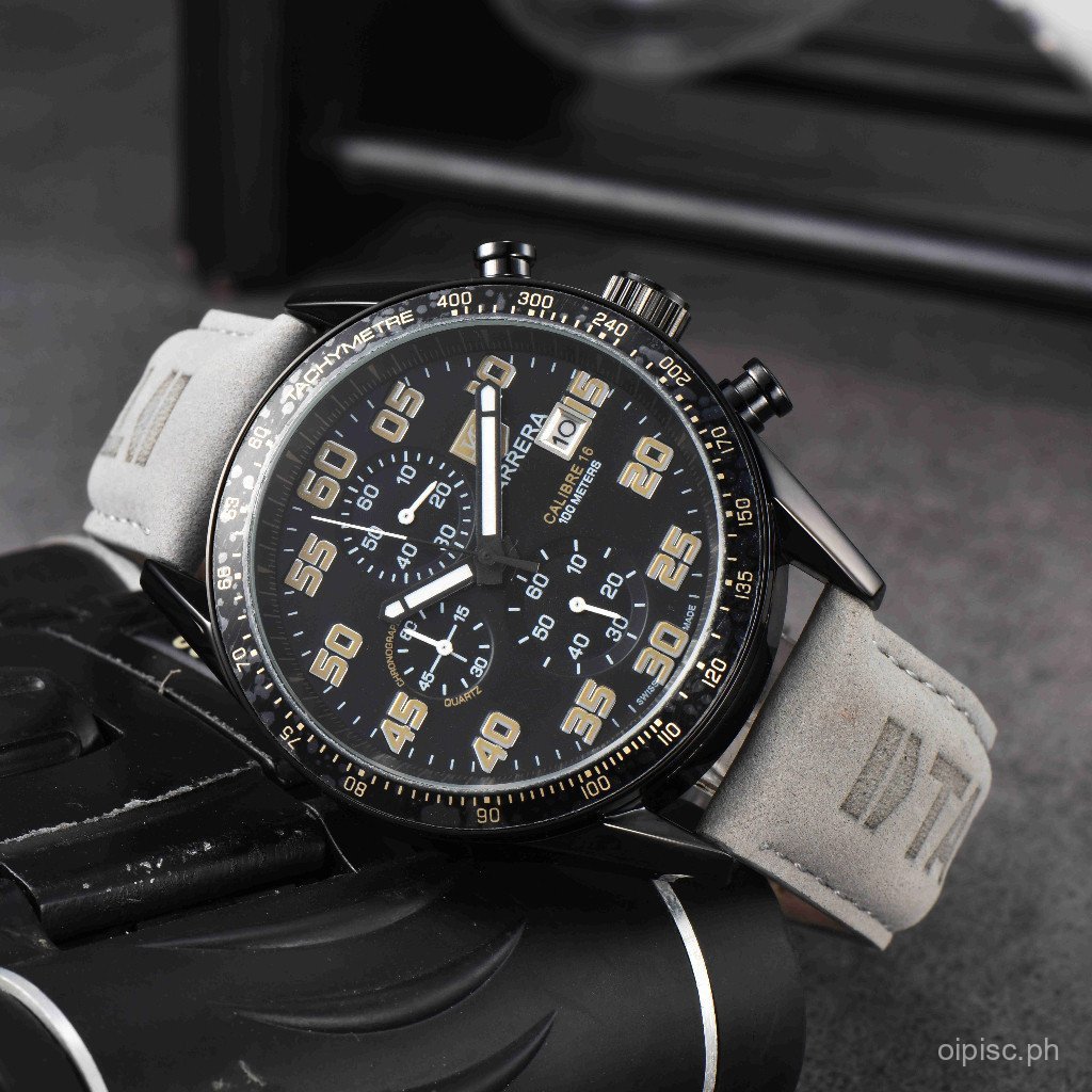 Tag TAG Howard Wrist Watch Three Eyes Chronograph Waterproof Date ...