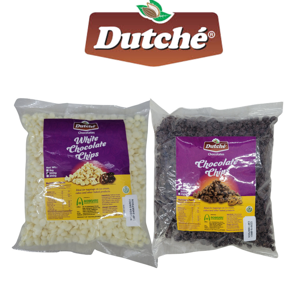 Dutche Chocolate Chips / White Chocolate Chips 500g | Shopee Philippines