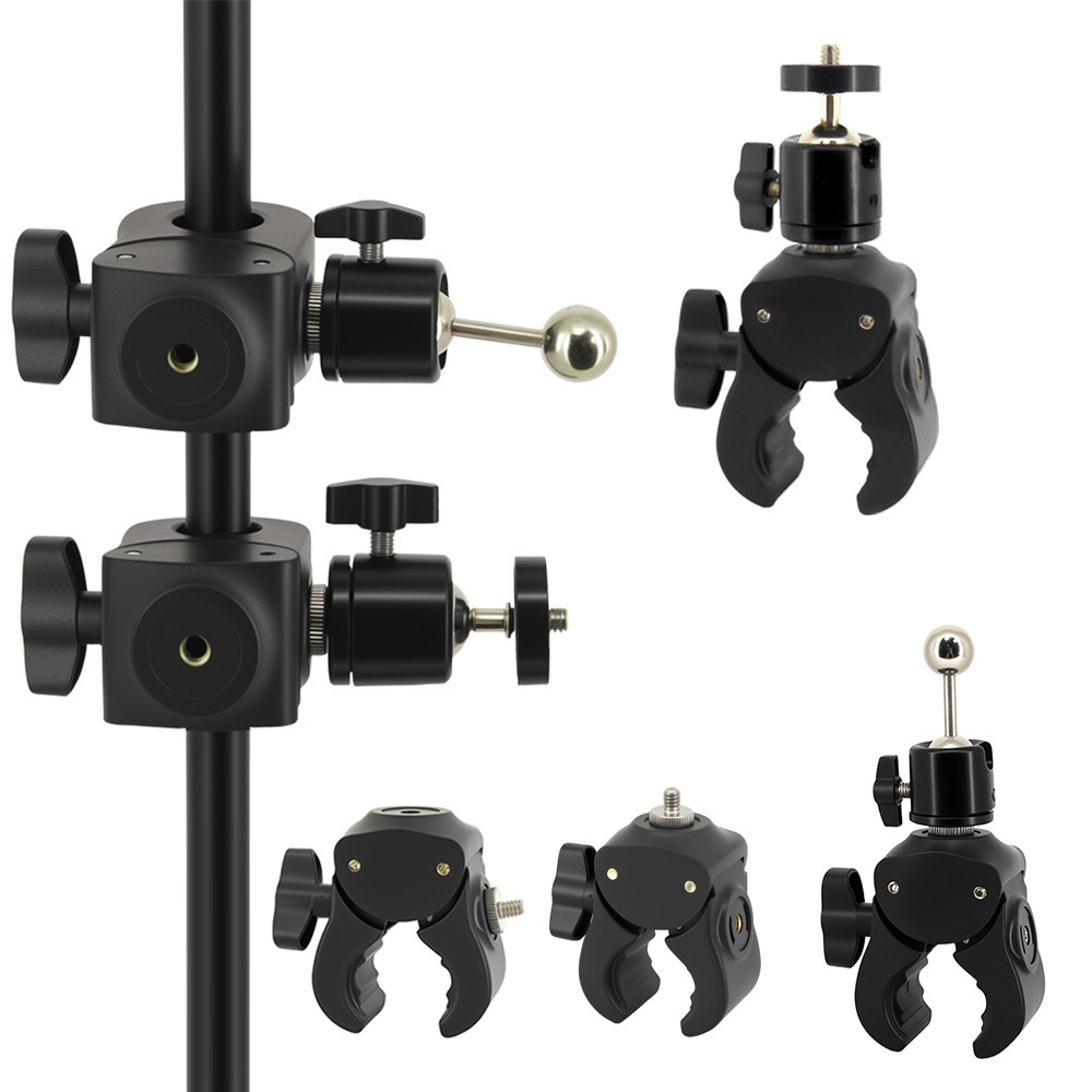 Multi-Function Camera Mount Heavy-Duty Crab Claw Clamp 360-Degree Power ...