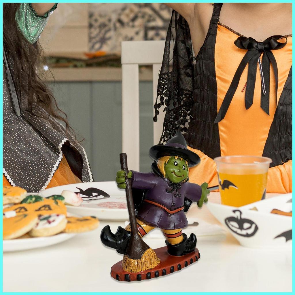 Halloween Witch Figure Tabletop Witch Character Play Toys Collectible ...