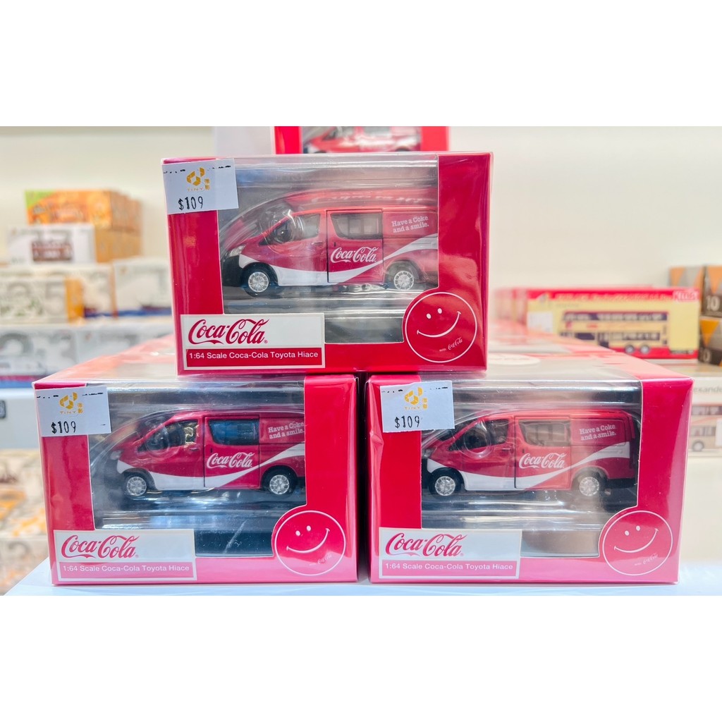 Tiny Micro Shadow Coca-Cola Toyota Sea Lion Hiace Car Model Alloy Model ...