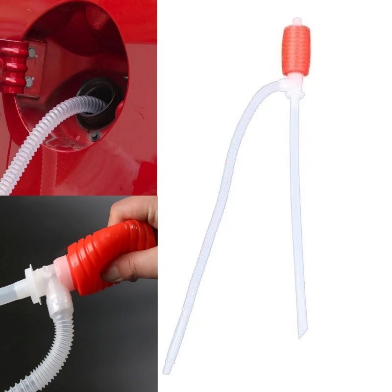 Plastic Oil Suction Pipe Manual Oil Pump Syphon Tube Hand Fuel Pump ...