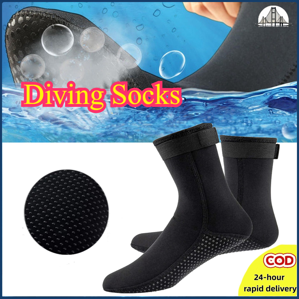 Neoprene Socks Diving Socks Thermal Anti Slip Sock for Surfing Kayaking ...