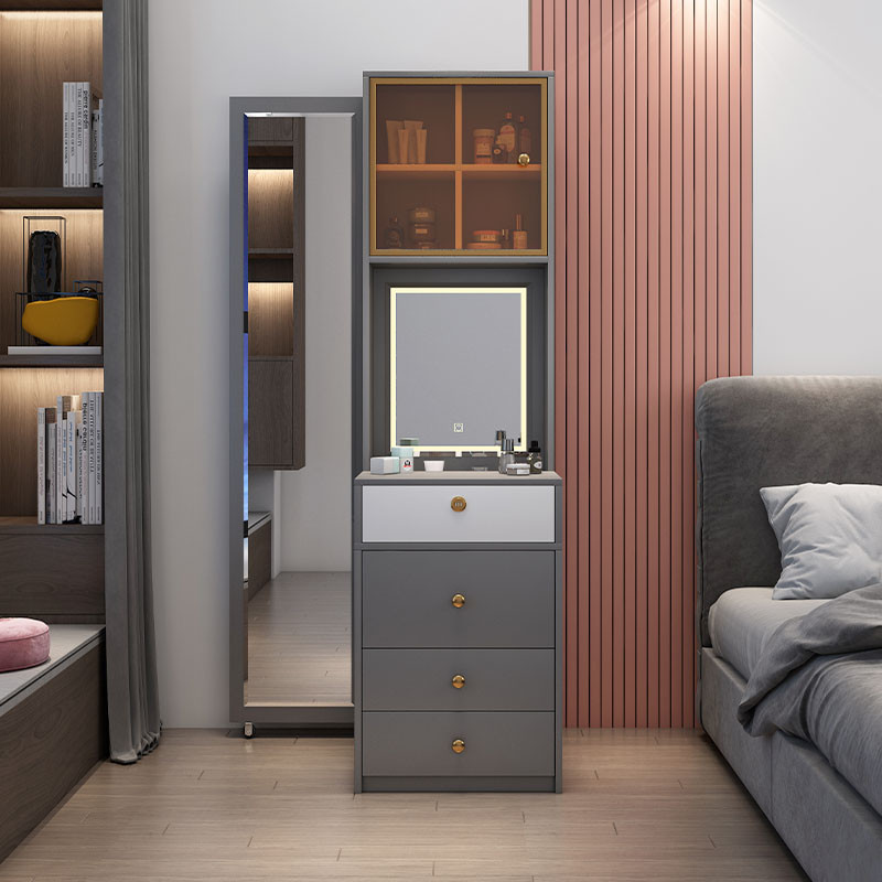 Full Body Dressing Mirror Integrated Dressing Table Bedroom Modern ...