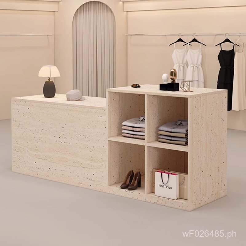 Center Island Display Stand Modern Clothing Store Cash Register Flow ...