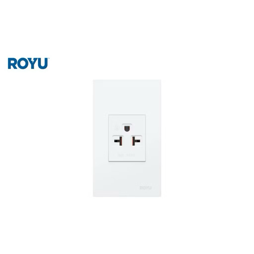 1 Box (10 pcs.) Royu Aircon Tandem Outlet w/ Plate Classic (WH902 ...
