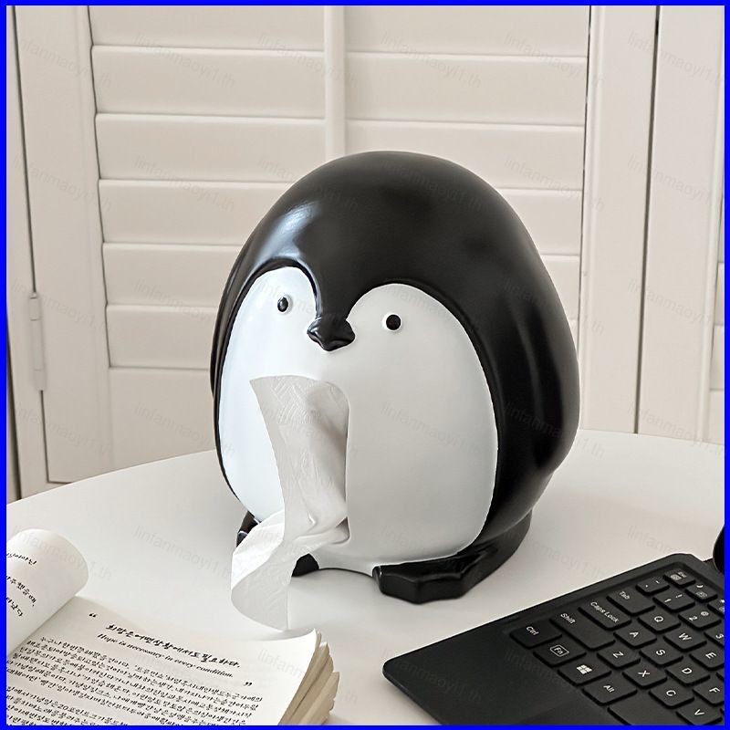 LF1 Cartoon Penguin Tissue Box Home Living Room Coffee Table Decorative ...