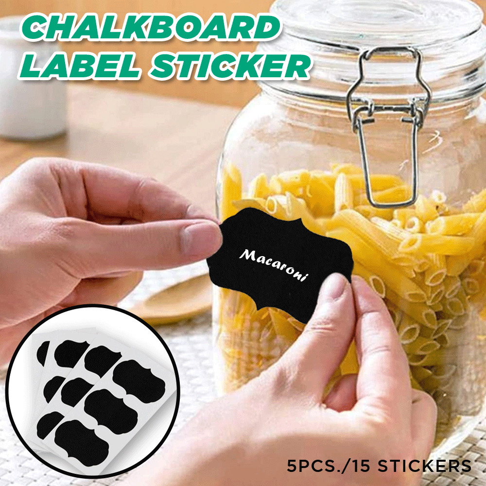 Chalkboard Sticker Labels (15-Pack) | Shopee Philippines