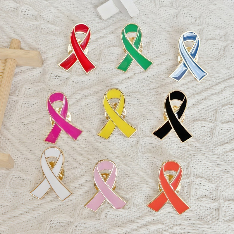 Ribbon Enamel Collar Pin for Mourning Funerals and Melanoma Awareness ...