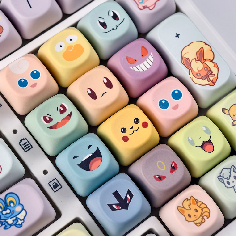 MAIMOOO Pokemon Keycaps 12pcs MOA Profile PBT Dye Sublimation ...