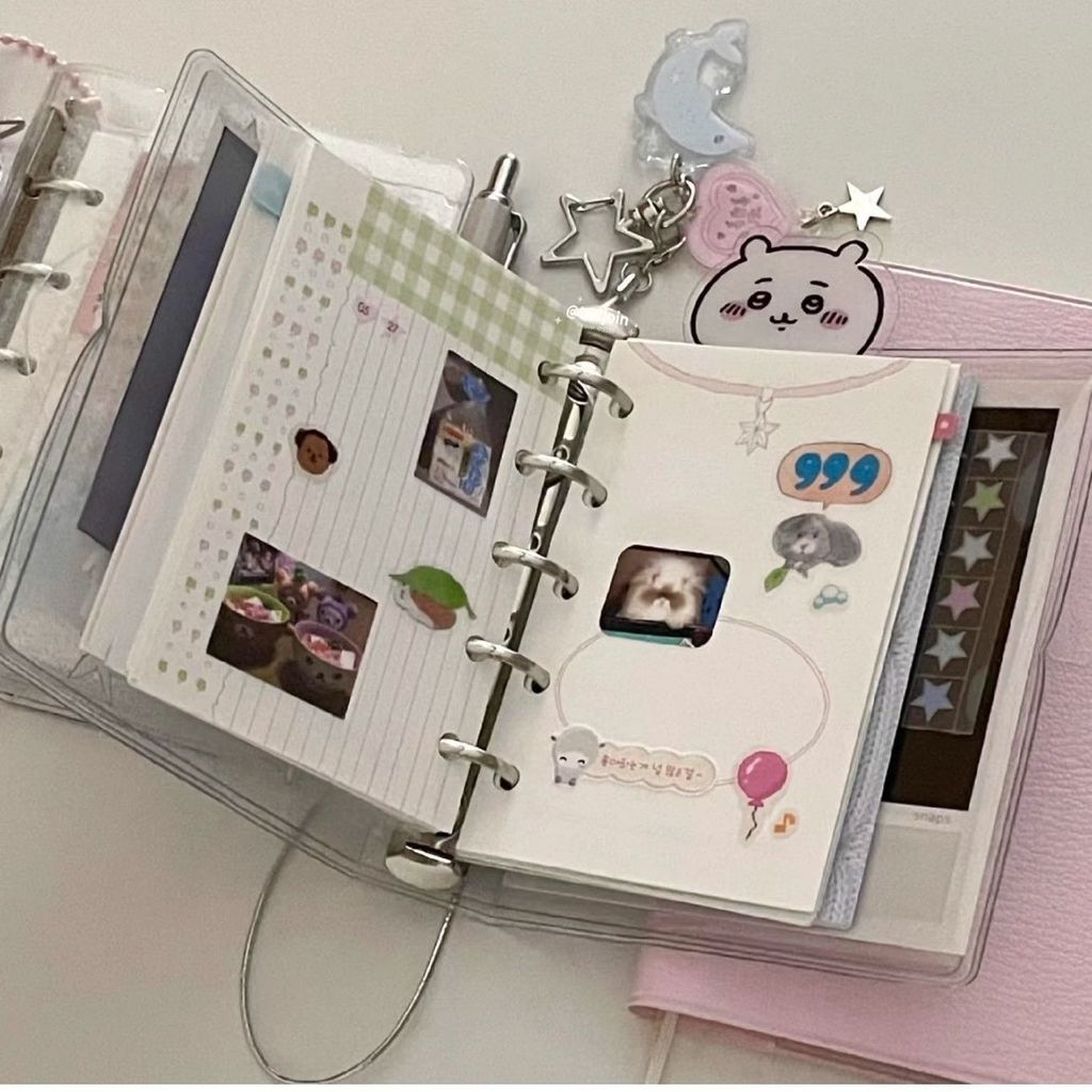 Xiaohongshu Same Style Korean m5 Loose-leaf Led Ledger pvc Transparent ...