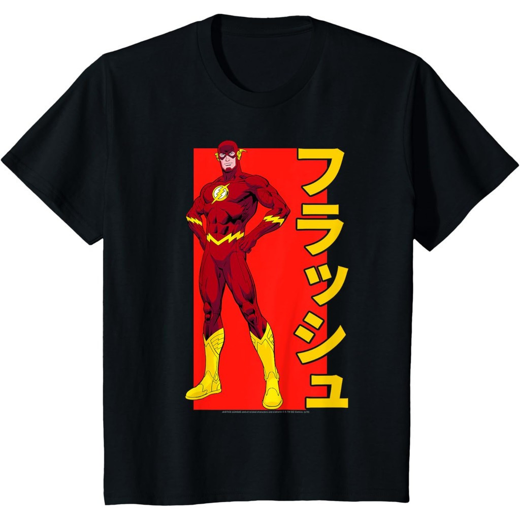 Comics The Flash Bold Kanji Portrait T-Shirt - Clothes - T-Shirts - T ...