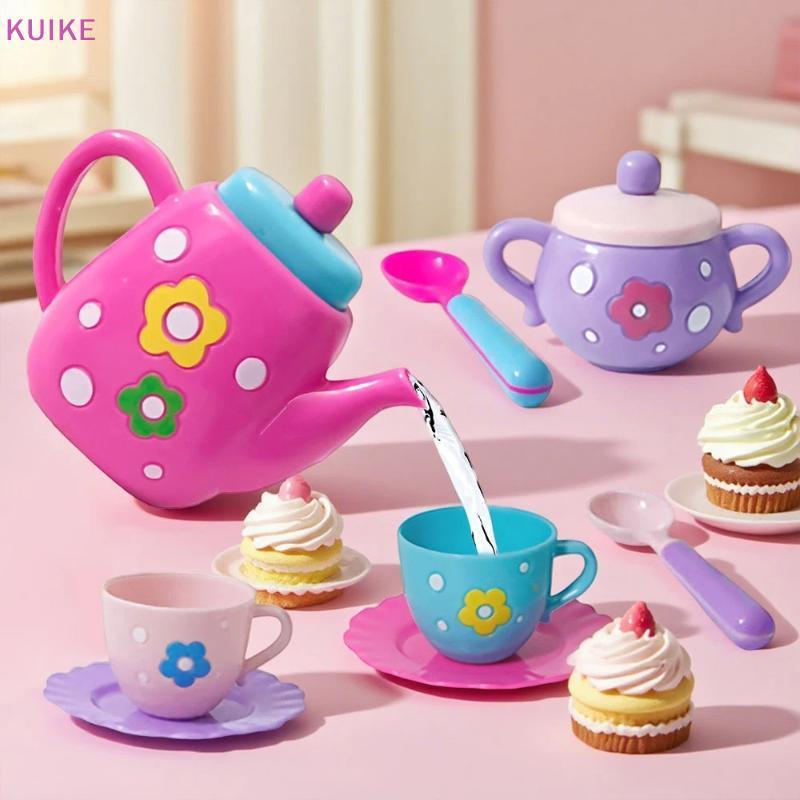 [KUI] 1 Set Teapot Teacup Food Pretend Play Toy Kids Simulation Tea Kit ...
