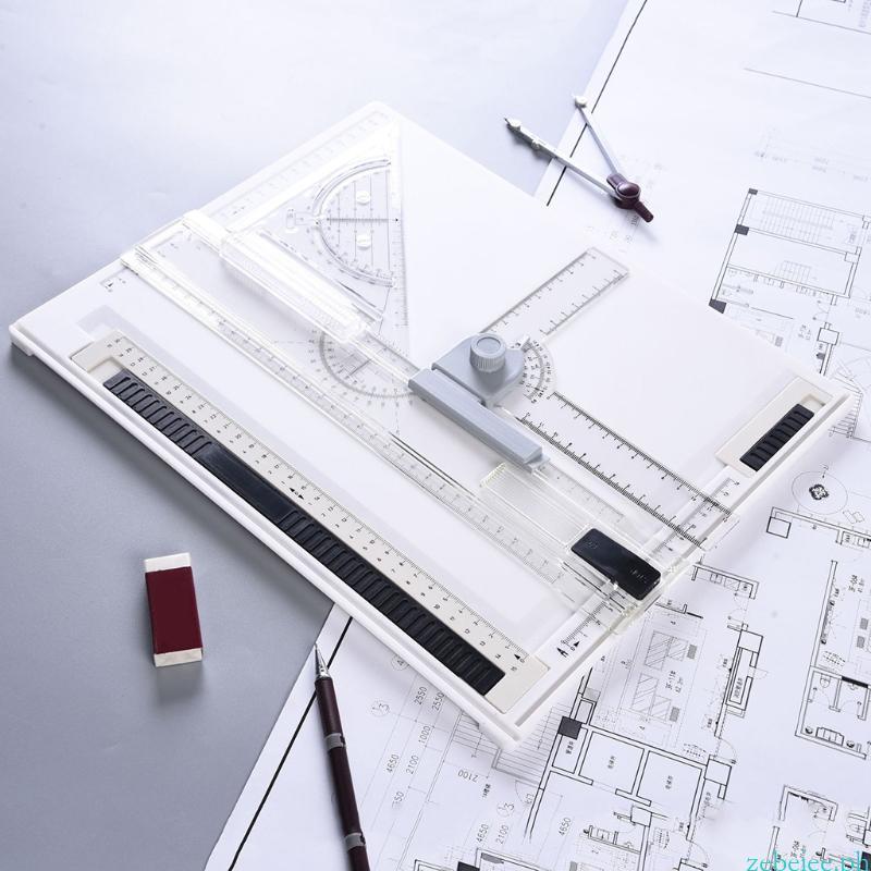 zebeiee A4 Drawing Board Set A4 Multifunction Drafting Table Adjustable ...