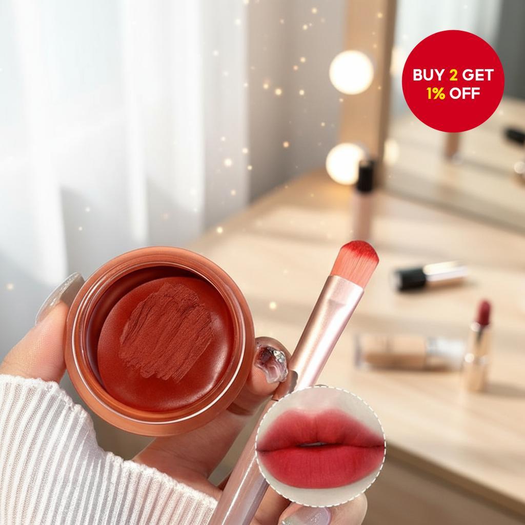 PINK COCO Potted Lip Mud: A lip and cheek dual-purpose lip glaze that ...