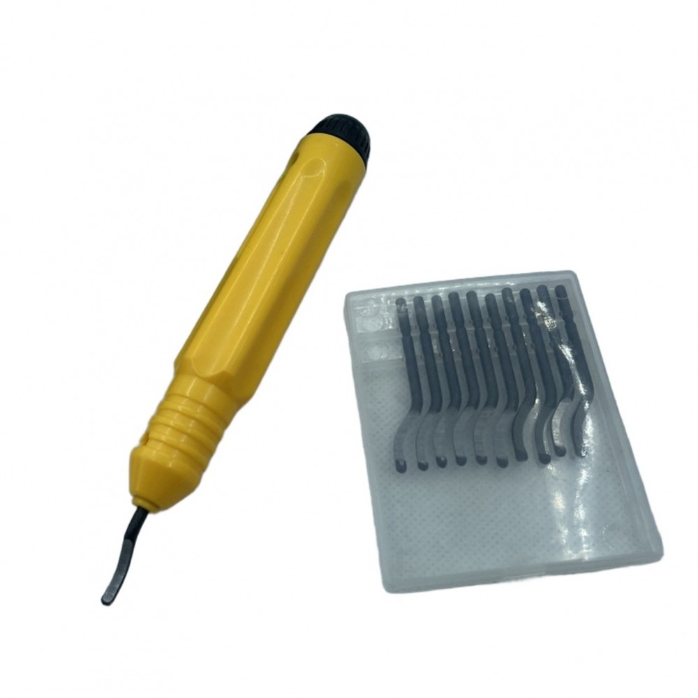 Reamer Tool Deburring Tool Set with 10 Blades for Metal PVC Pipes Burr ...