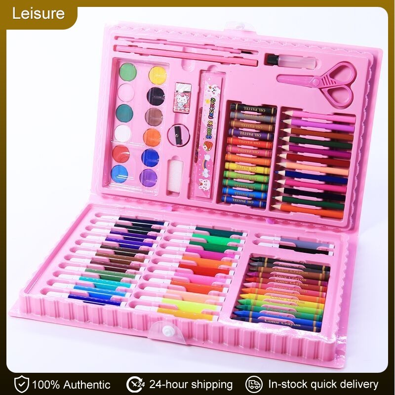42/86pcs Kids Coloring Set Painting Water Color Crayon Drawing Sets Art ...