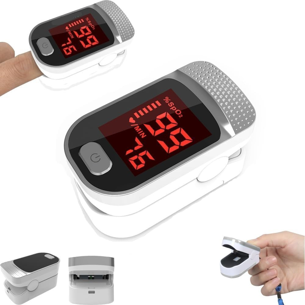 [3-in-1 Non-Invasive Blood Glucose Monitor]- No Pricking Finger Clip ...
