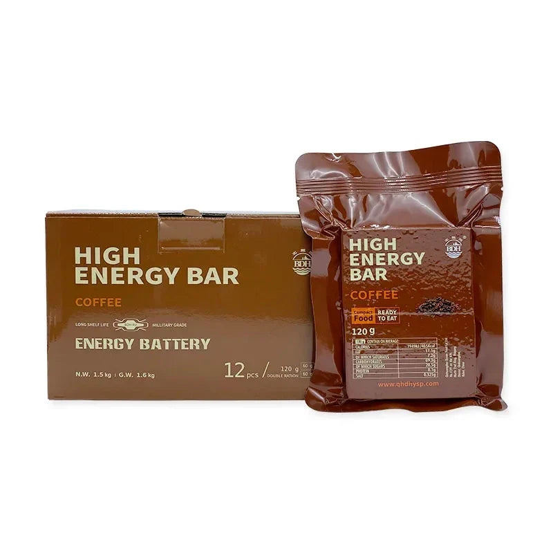 1 CASE - HIGH ENERGY BAR - coffee (9 Boxes x 12pcs) Exp. 2044 - Gives ...