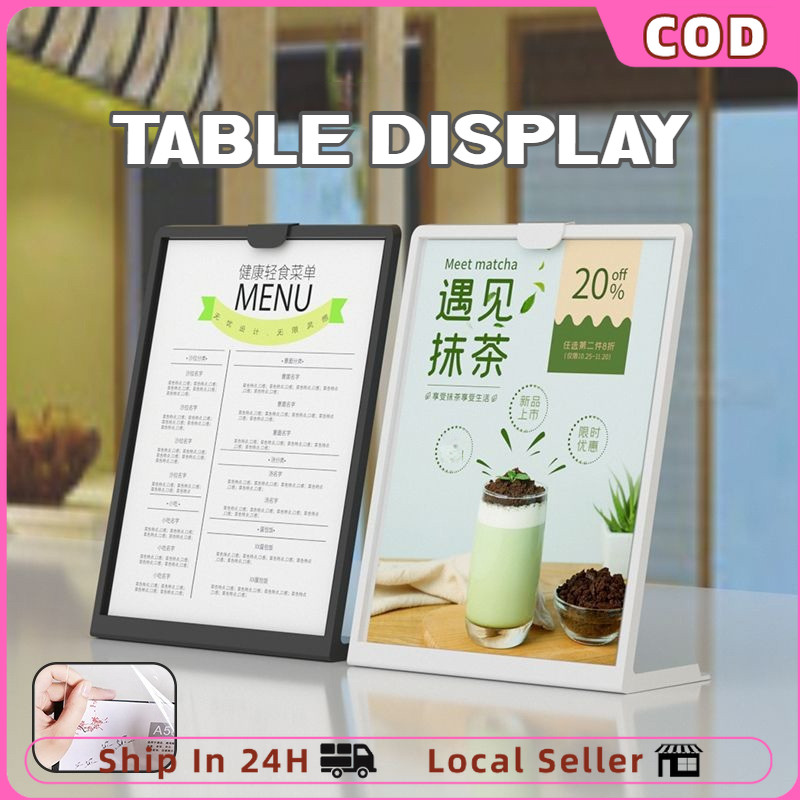 A4 Restaurant Menu Display Board A Wooden Desktop Display Billboard ...