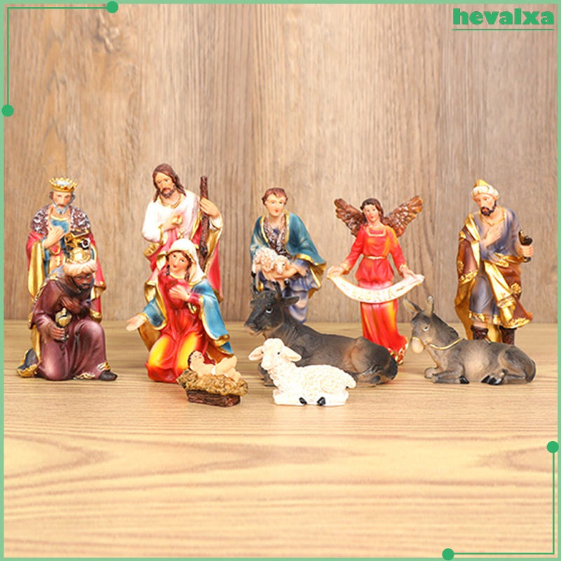 Christmas Nativity Figurine Manger Christmas Holy Family Nativity Scene ...