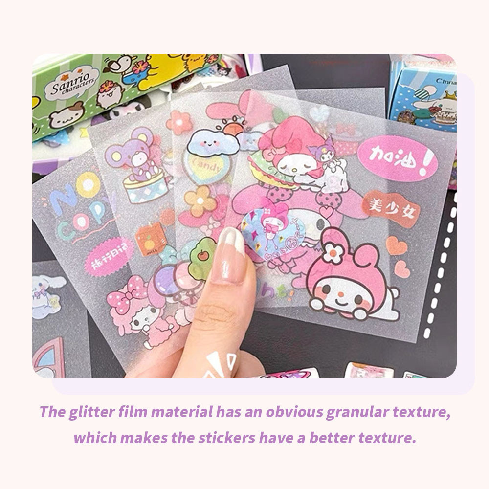 Stationery Stickers Labels Notebook Student Account Cute Sanrio Kuromi ...